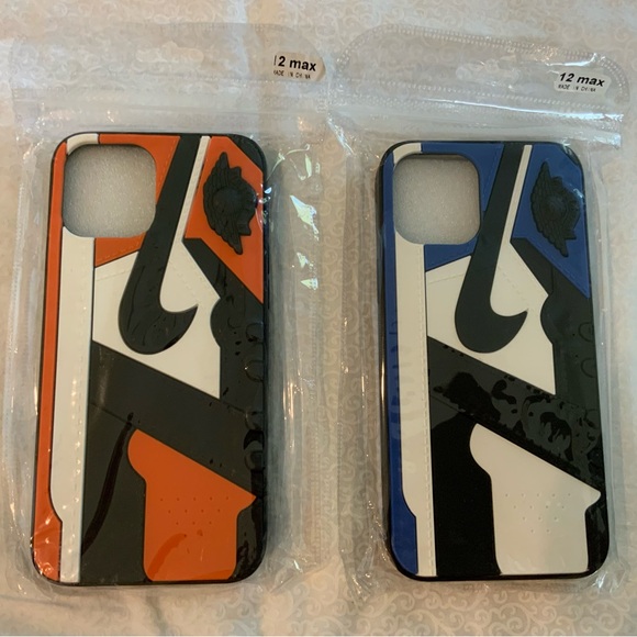 Cell Phones & Accessories | New Set Of 2 Iphone 12 Max Case Nike Orange ...